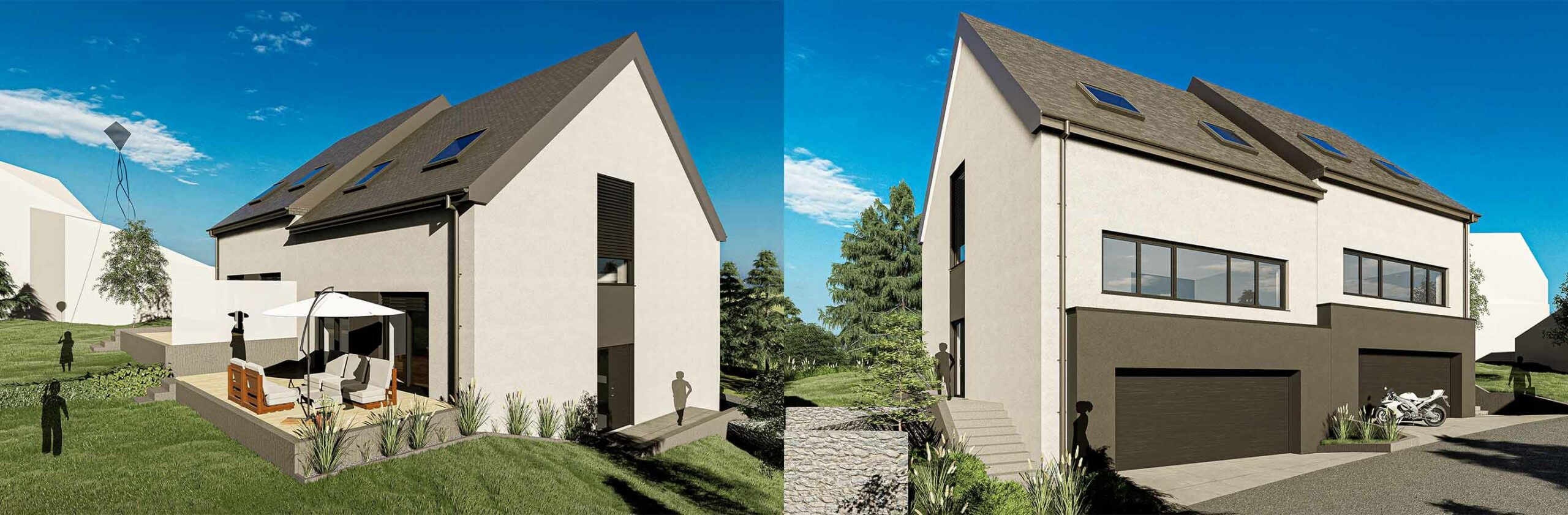 BECKERICH - 2 maisons jumelées - Trend House